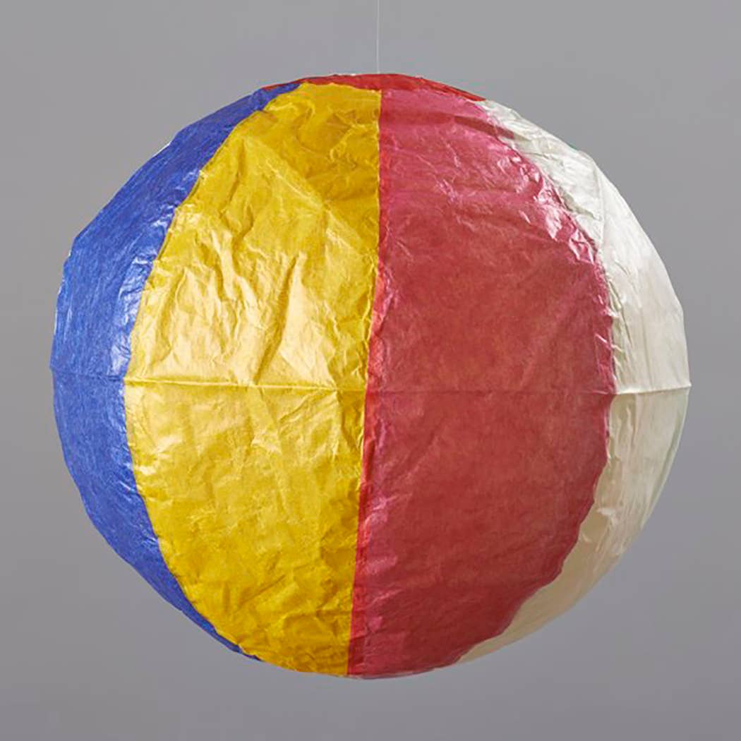 Japanese Paper Balloon - Beach Ball – Seaside Papery